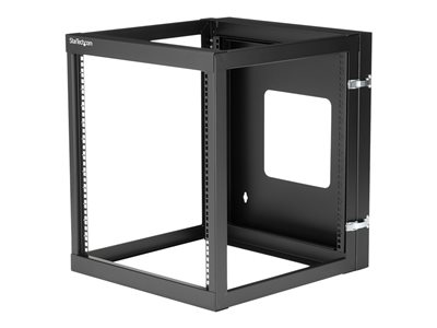 StarTech.com 12U Hinged Open Frame Wall Mount Server Rack - 4 Post 22 ...
